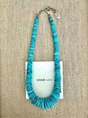 Chan Luu | Jewelry | Chan Luu 65 Turquoise Graduated Disc Sterling ...